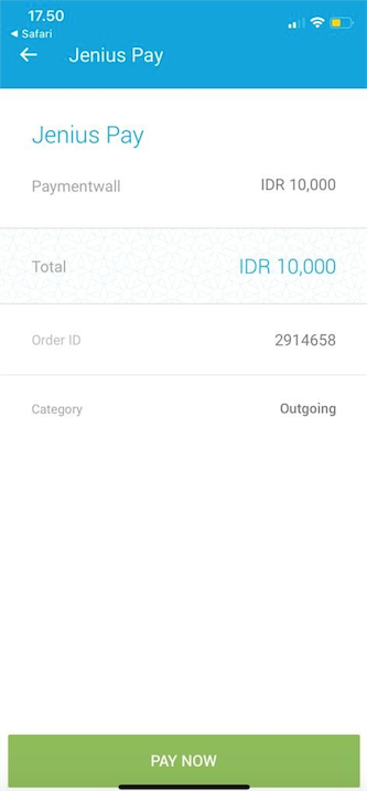 Payment Method - JeniusPay